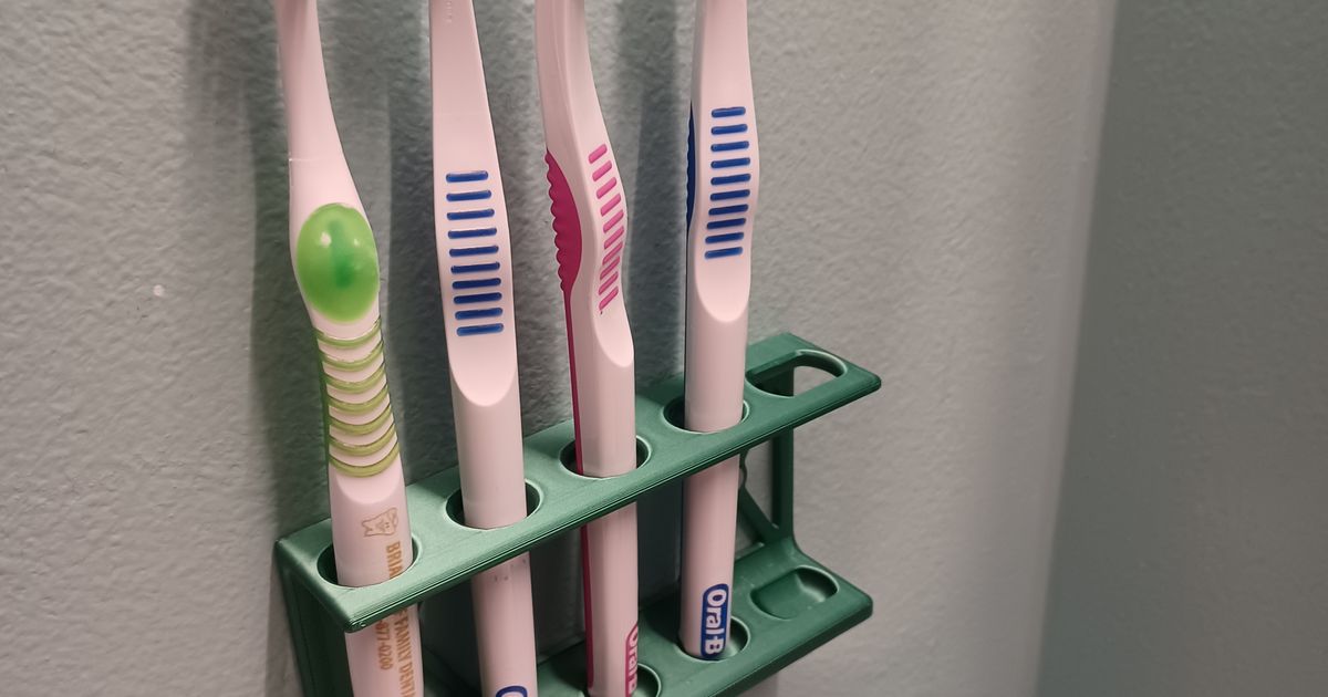 Wall Mount Toothbrush Holder by ThunderChug | Download free STL model ...