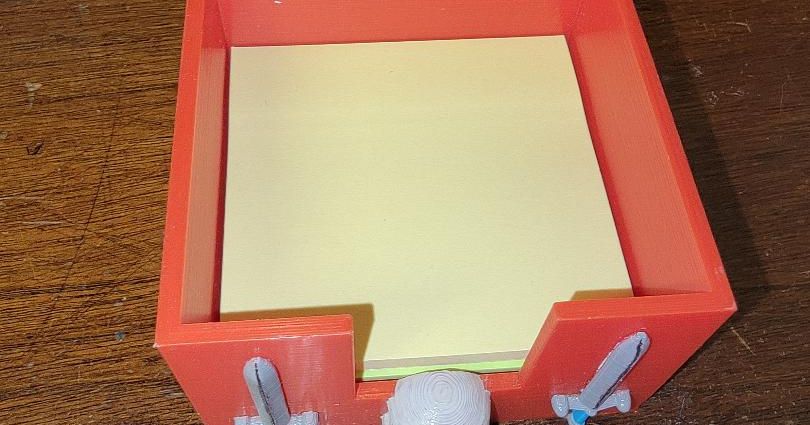 post it not holder by john | Download free STL model | Printables.com