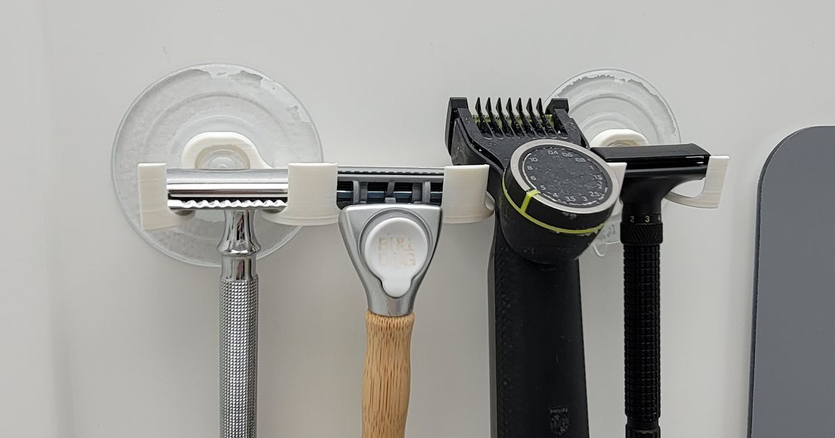 Shower razor blade hanger by Kyle | Download free STL model ...