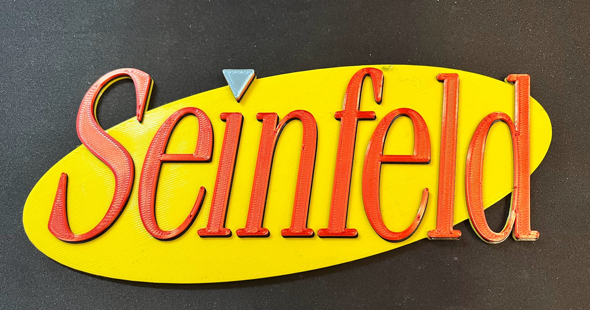 Seinfeld Logo by disembarkedone | Download free STL model | Printables.com