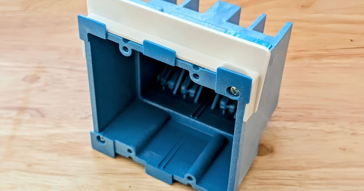 Old Work Electrical Box Brace (2 Gang) by Photoroamer | Download free ...