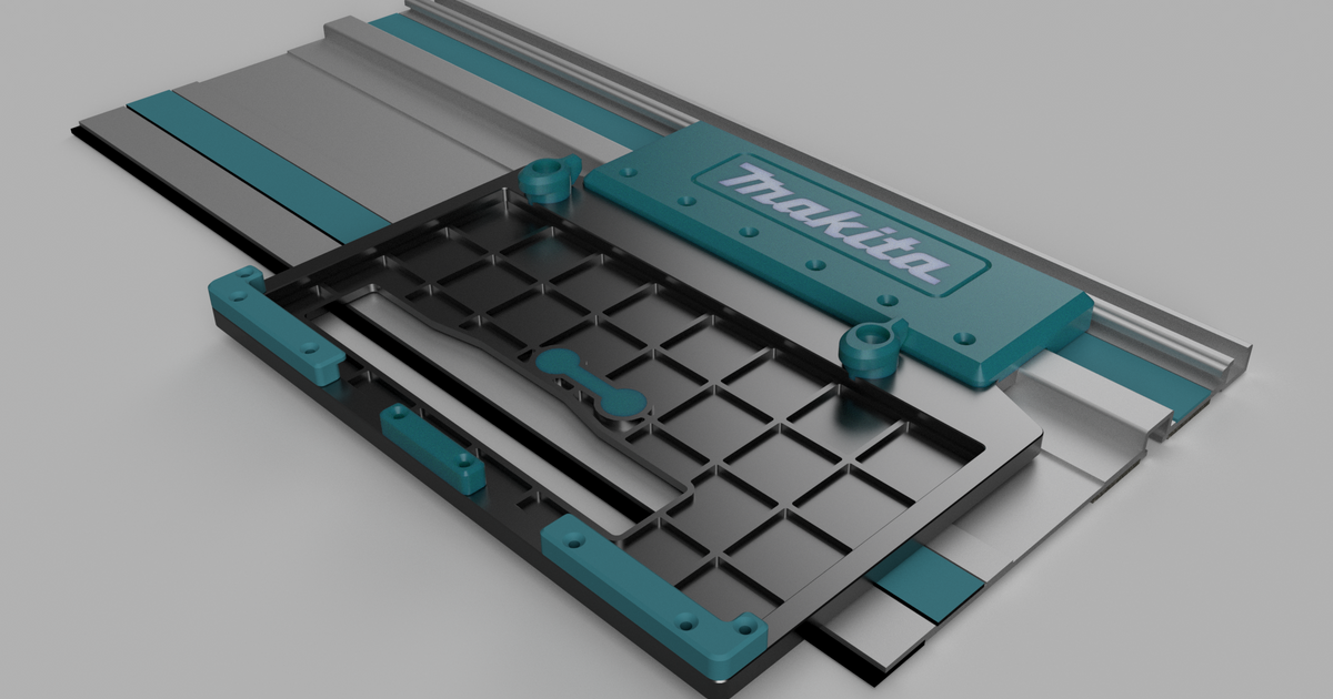 Guide rail adapter for Makita DSS501 by TJDesign | Download free STL ...