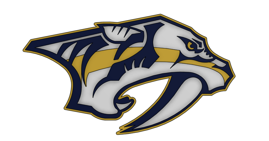 Nashville Predators Logo von SillyGoose | Kostenloses STL-Modell ...