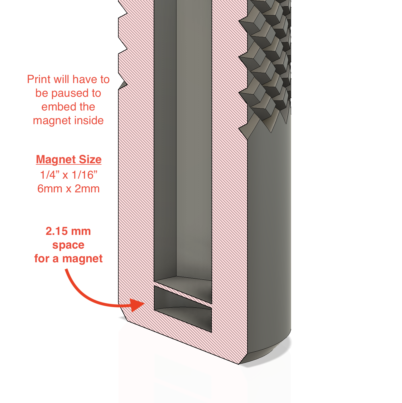 Mini Screwdriver For Double Sided Bit By Doug Kremer Download Free Stl Model