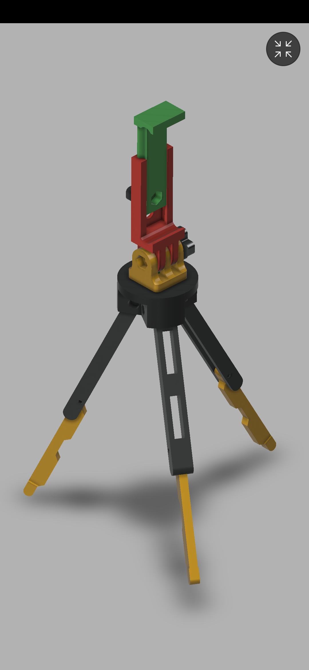 Foldable mini Tripod + adjustable Smartpone mount by VSdesign | Download free STL model ...