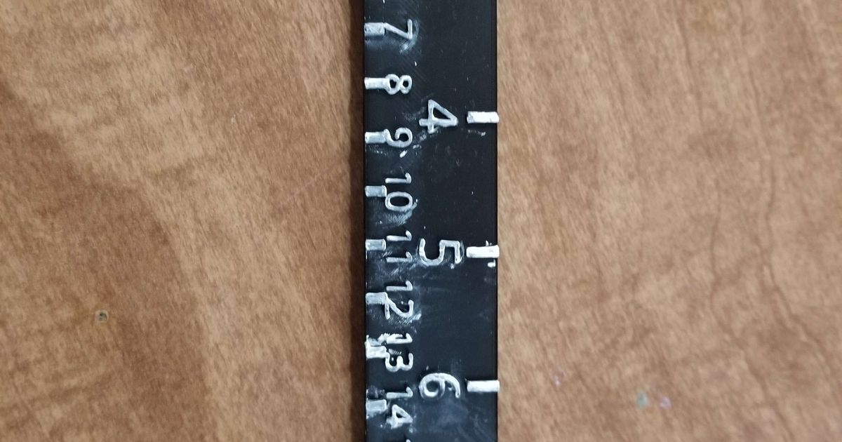 Ruler (Inches And CM) by Towers Family | Download free STL model ...