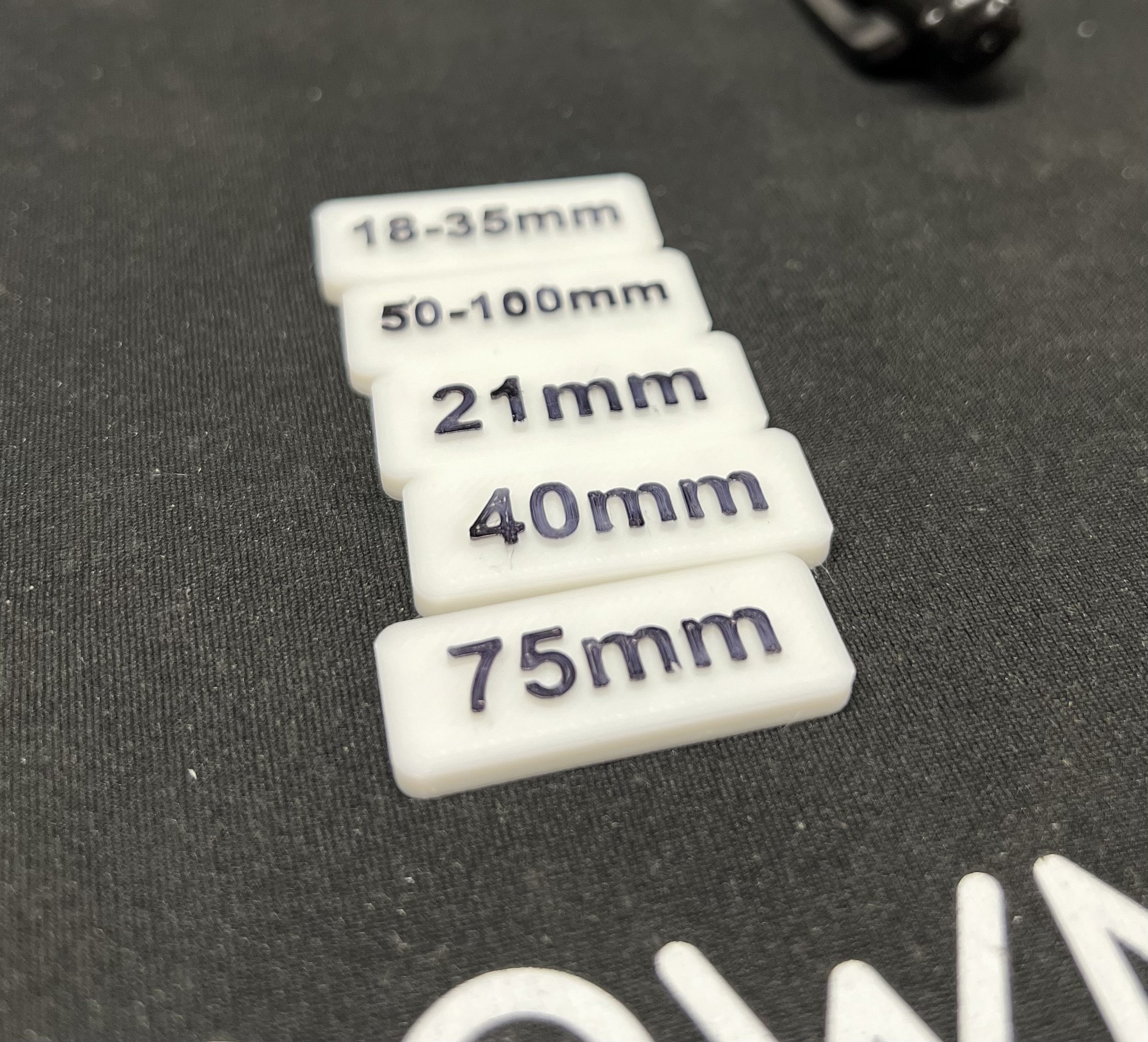 Filter Tags - Focal Lengths by Jan Balster | Download free STL model ...