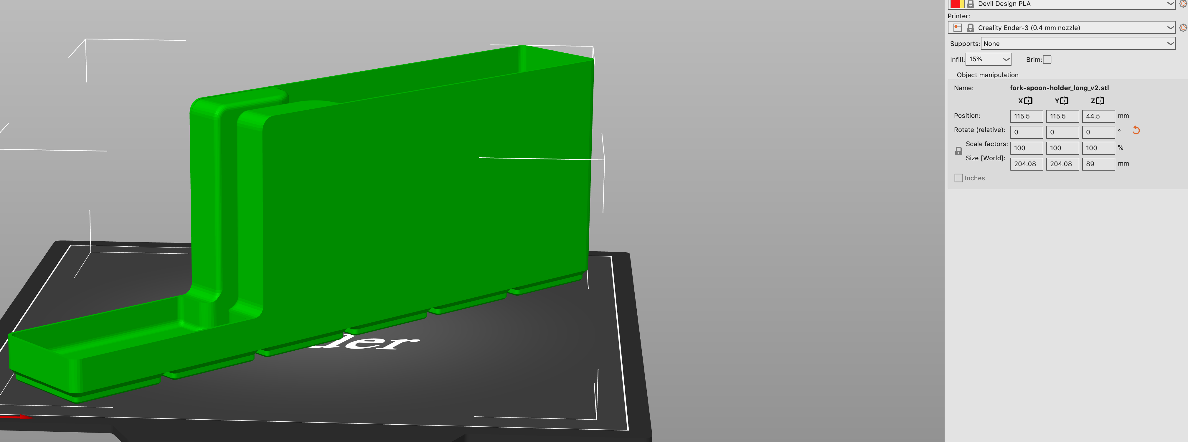 Gridfinity Silverware 89mm tall by TeamDavidW | Download free STL model ...
