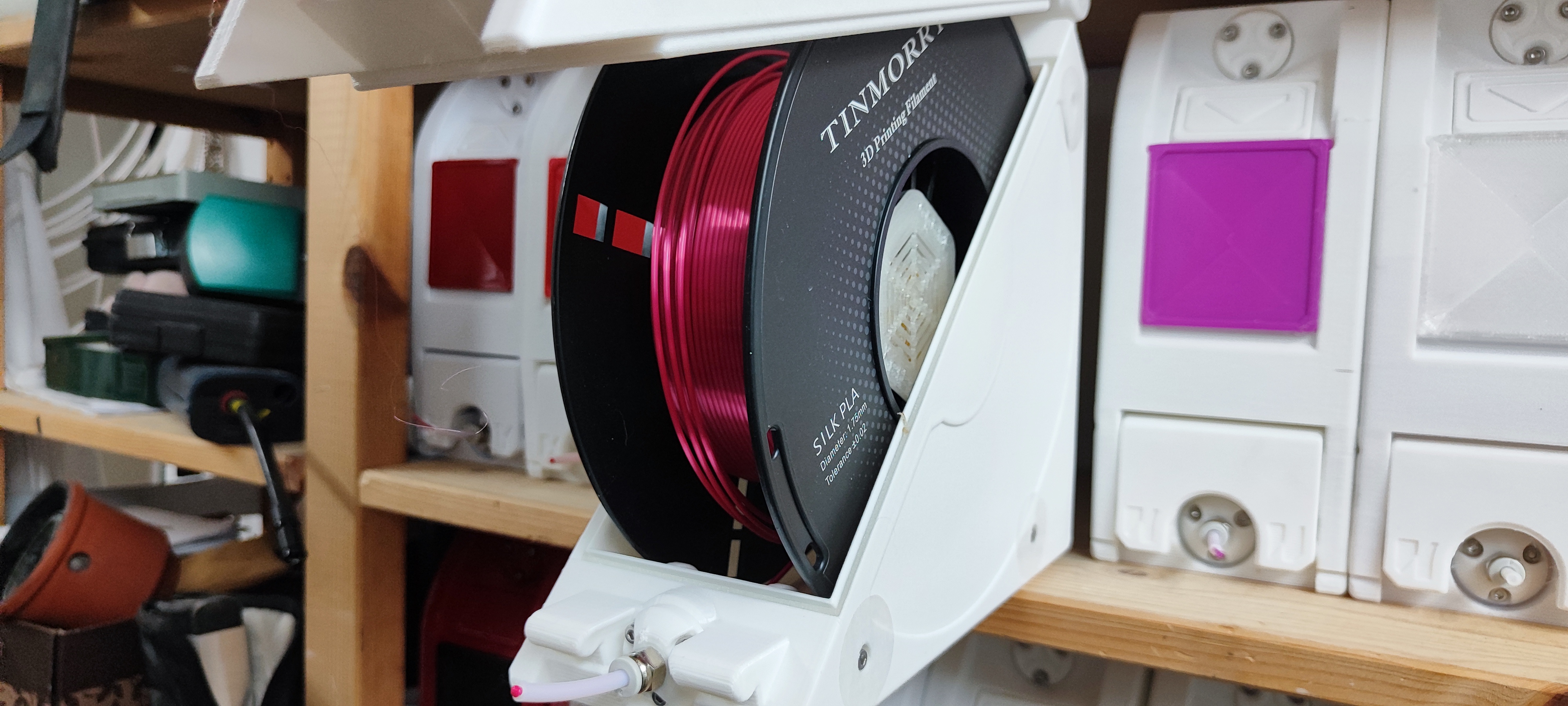 Multi purpose Filament box / Spool holder / dry box - 80mm inside by ...