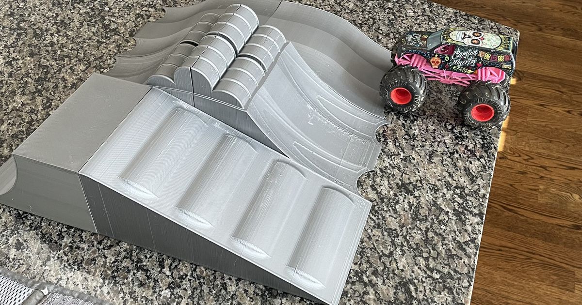 Monster Truck Ramps (Remixed and Split for 1:24 Scale) por Wolfblade ...