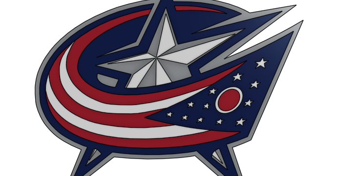 Columbus Blue Jackets Logo by SillyGoose | Download free STL model ...