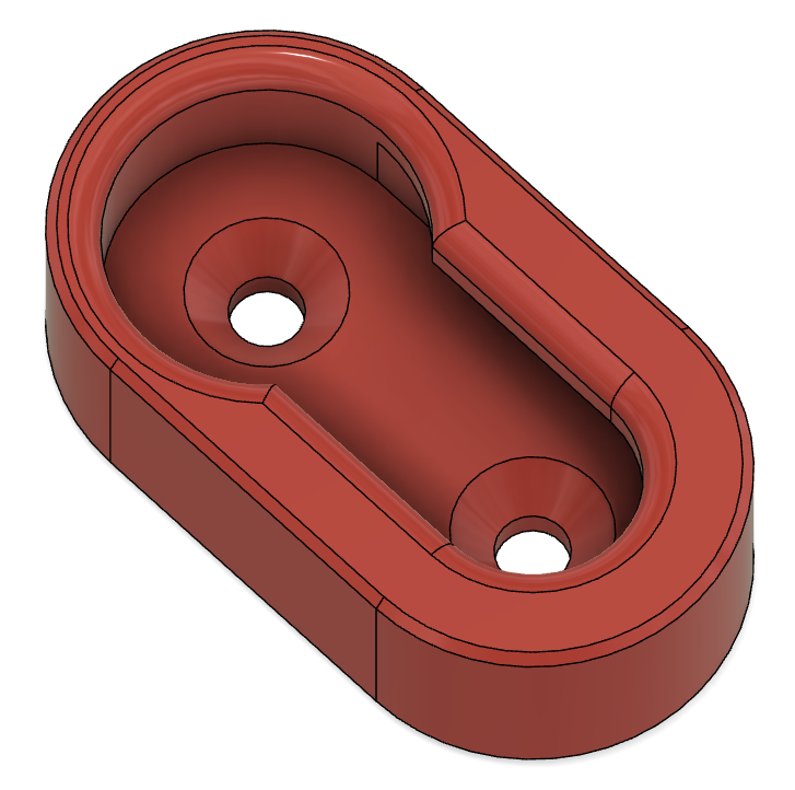 Keyhole wall holder by Schwabe | Download free STL model | Printables.com