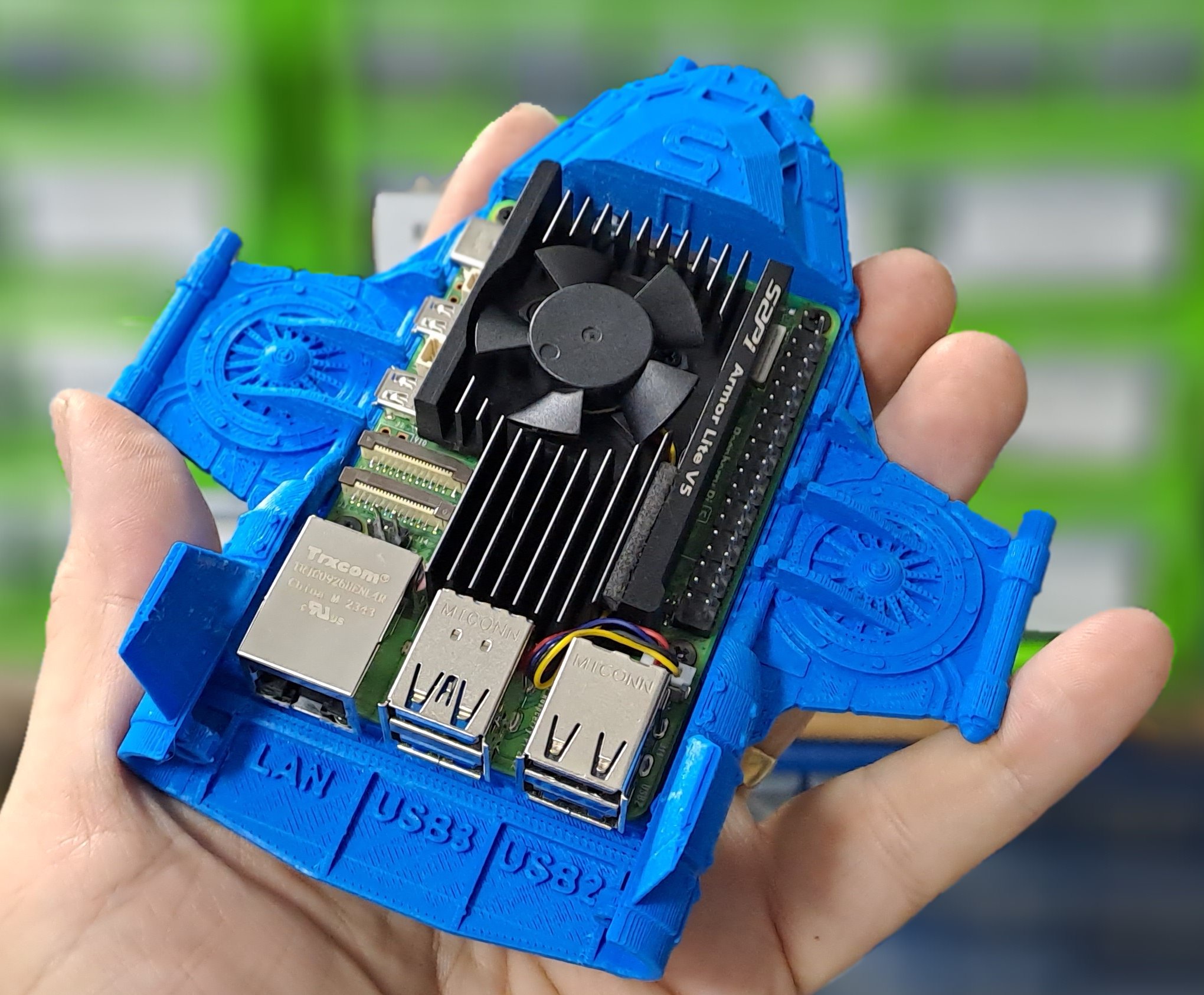 Raspberry Pi 5 Spaceship Case by Tim Skillman | Download free STL model ...