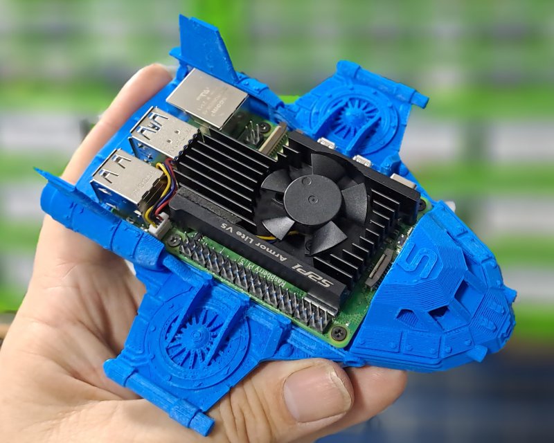 Raspberry Pi 5 Spaceship Case by Tim Skillman | Download free STL model ...