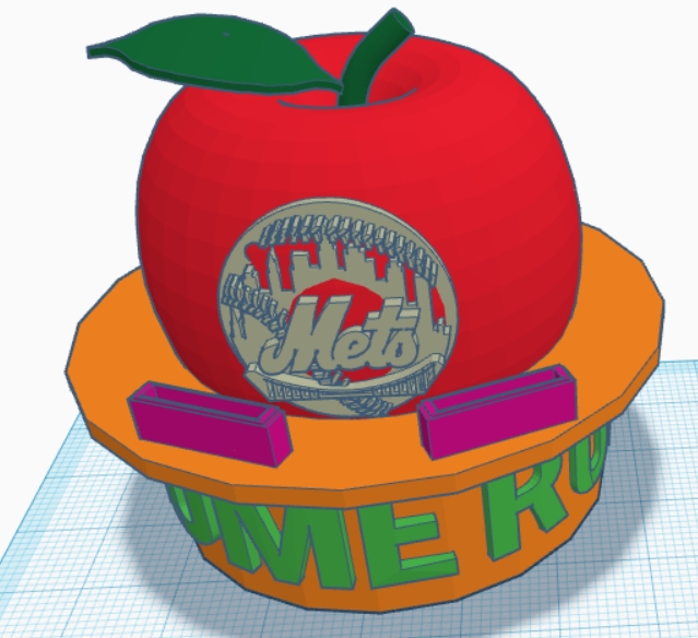 Mets Apple Homerun counter by 3D Printerers | Download free STL model ...