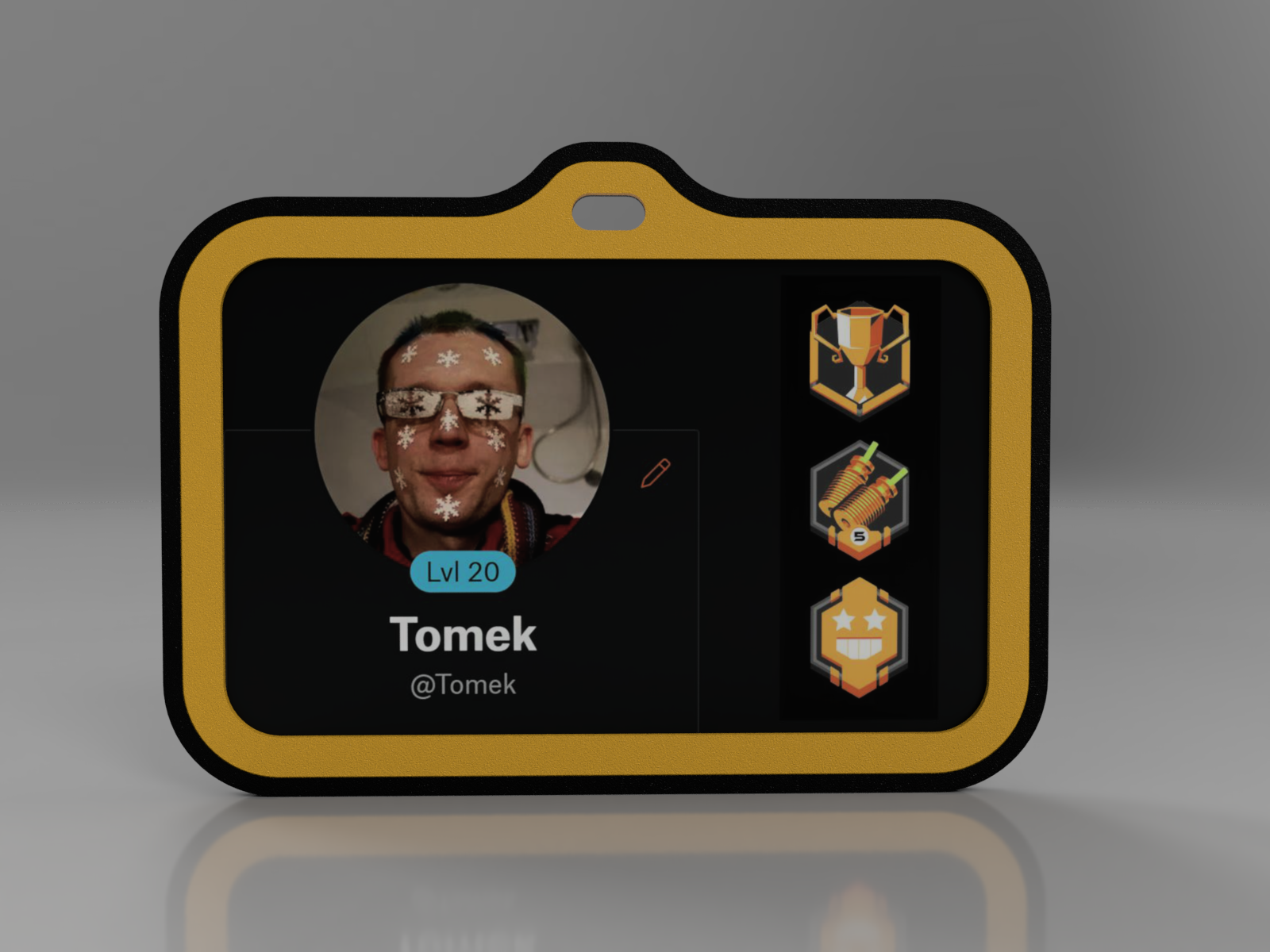 ID Card or Badge holder - two colors by Tomek | Download free STL model ...