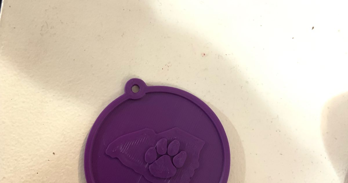 Clemson Key Chain by Matt Queen | Download free STL model | Printables.com