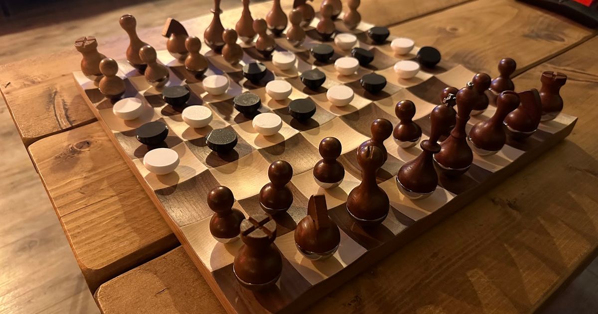 Wobble Checkers by jamesharding | Download free STL model | Printables.com