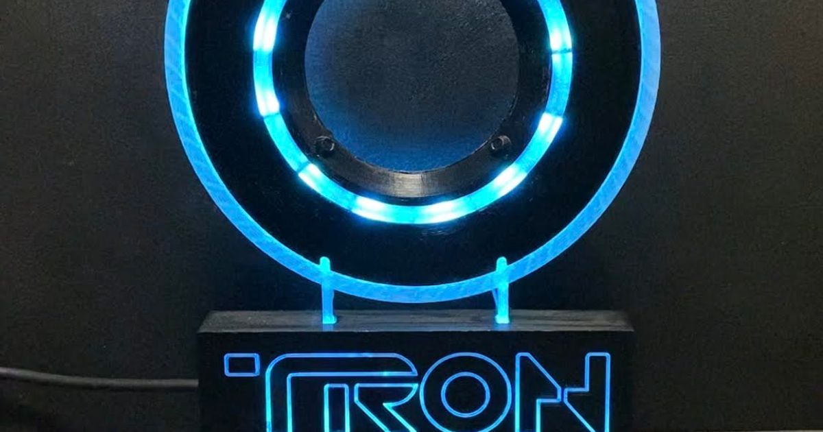 Tron Legacy Disc Display with base (and electronics) by Gary | Download ...