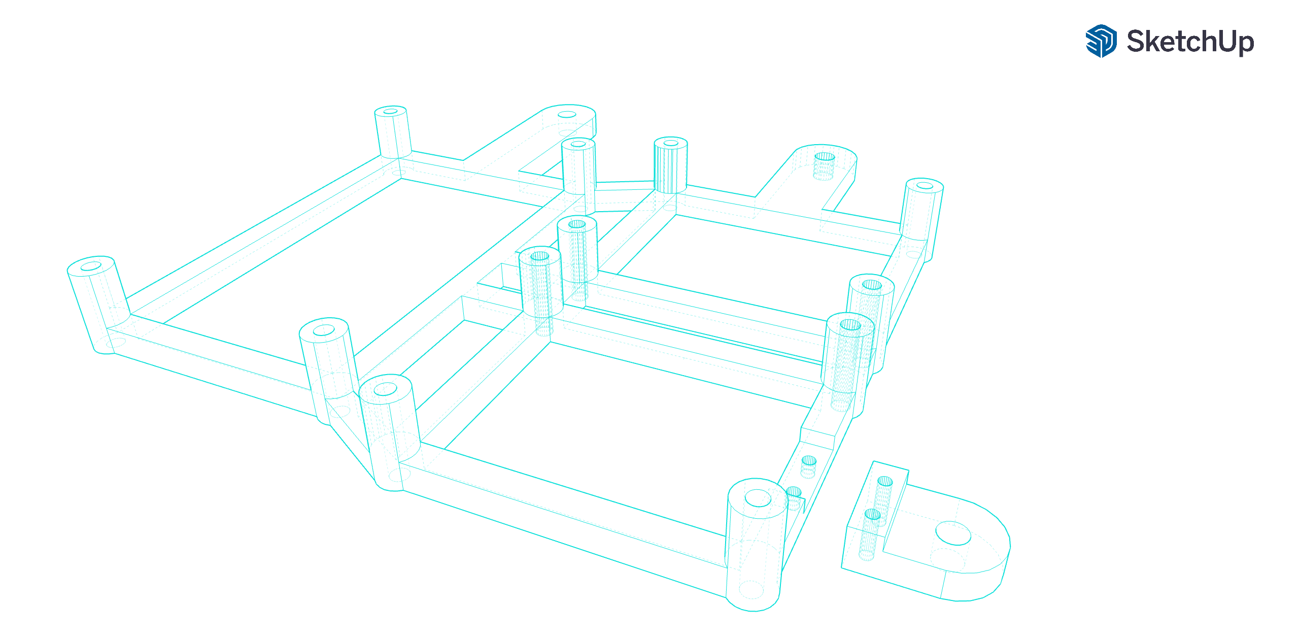 Mega 2560 + 2 Mosfets Metal Frame Mount (No Fan) by Dominick LeBlanc ...