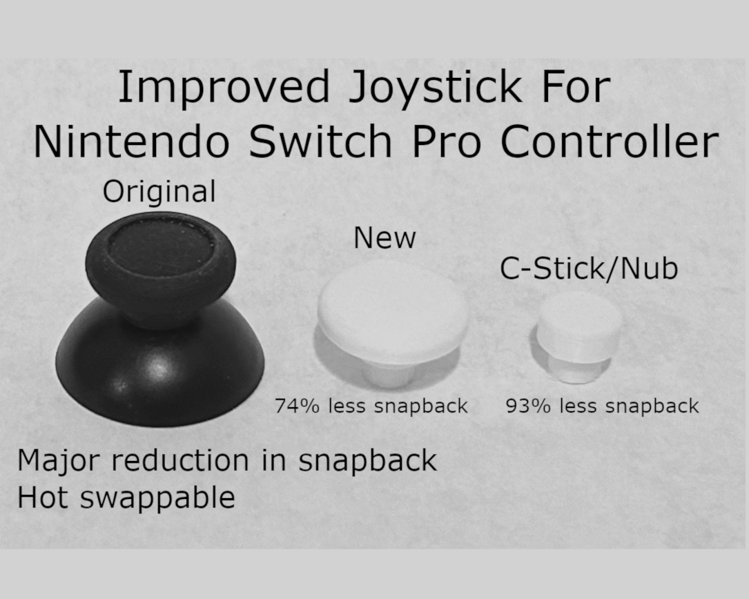 Improved Nintendo Switch Pro Controller joysticks by CubesAndCircles ...