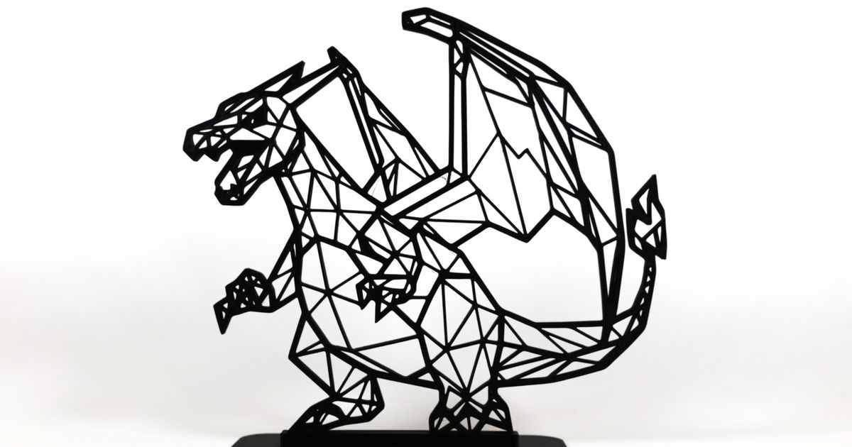 Geometric Low Poly Charizard by PhaseworksCA | Download free STL model ...