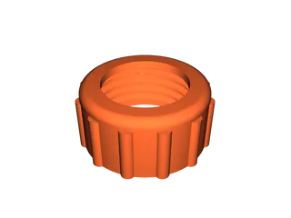 Solar Shower Bag Nozzle Nut by mattcarr21 | Download free STL model ...