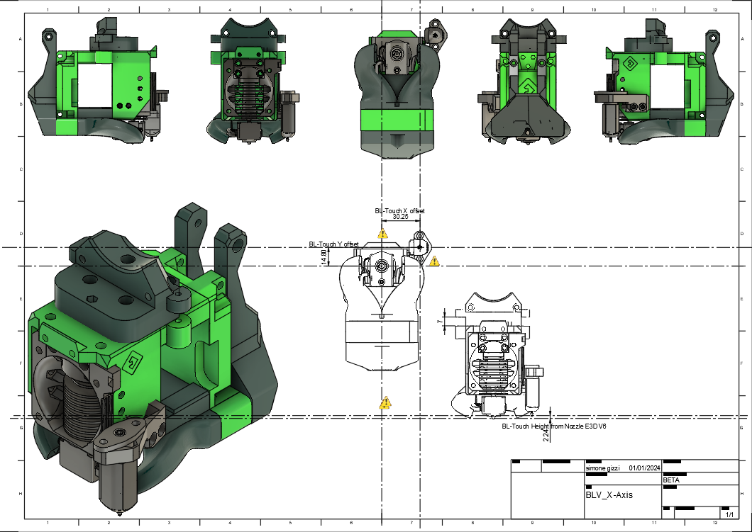 AM8 EVA 3.0 printhead (Sherpa Mini & E3D V6) by Simone | Download free ...