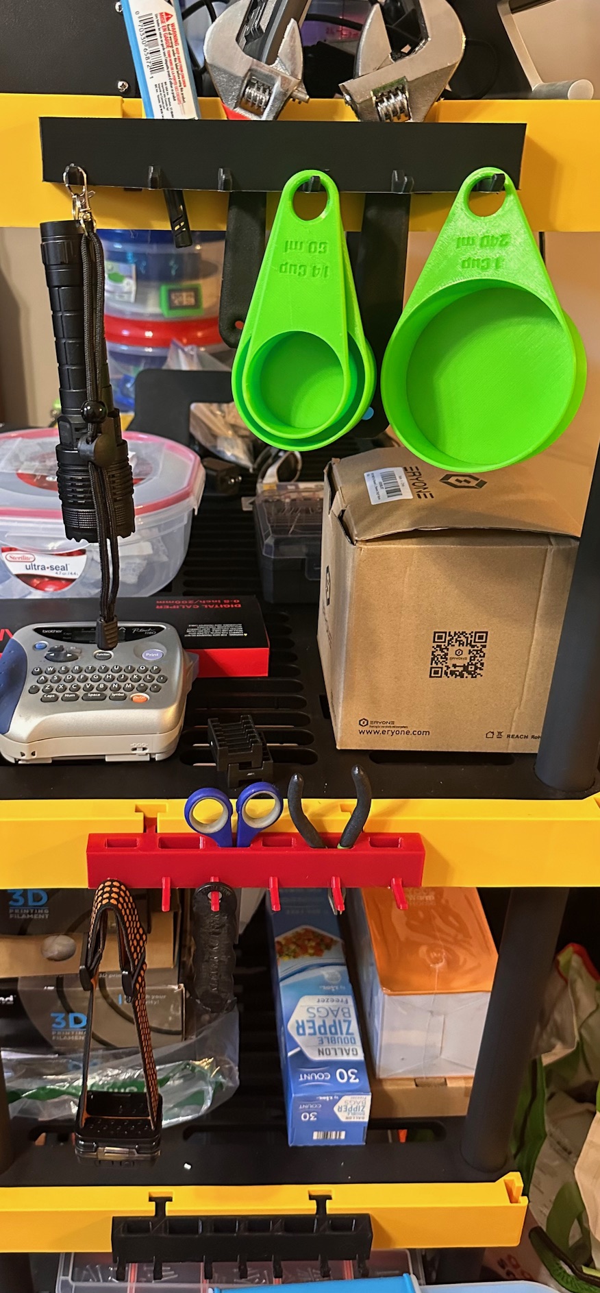 Tool brackets/organizers for Black and Yellow Storage Shelves by NC10 ...