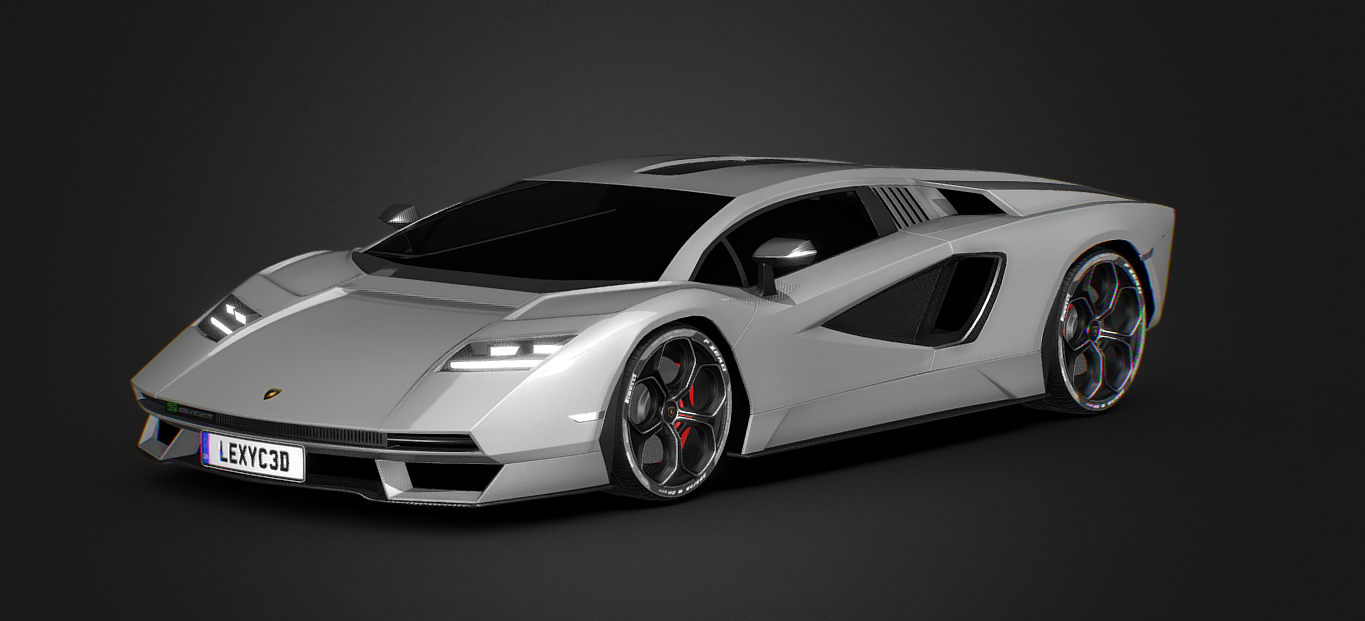Lamborghini Countach LPI 800-4 por Manfred | Descargar modelo STL ...