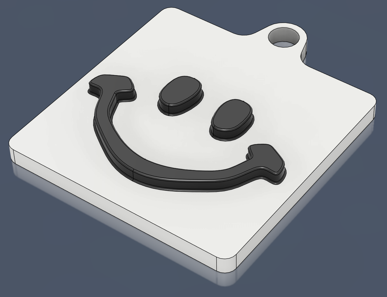 Smile key ring by Niv | Download free STL model | Printables.com