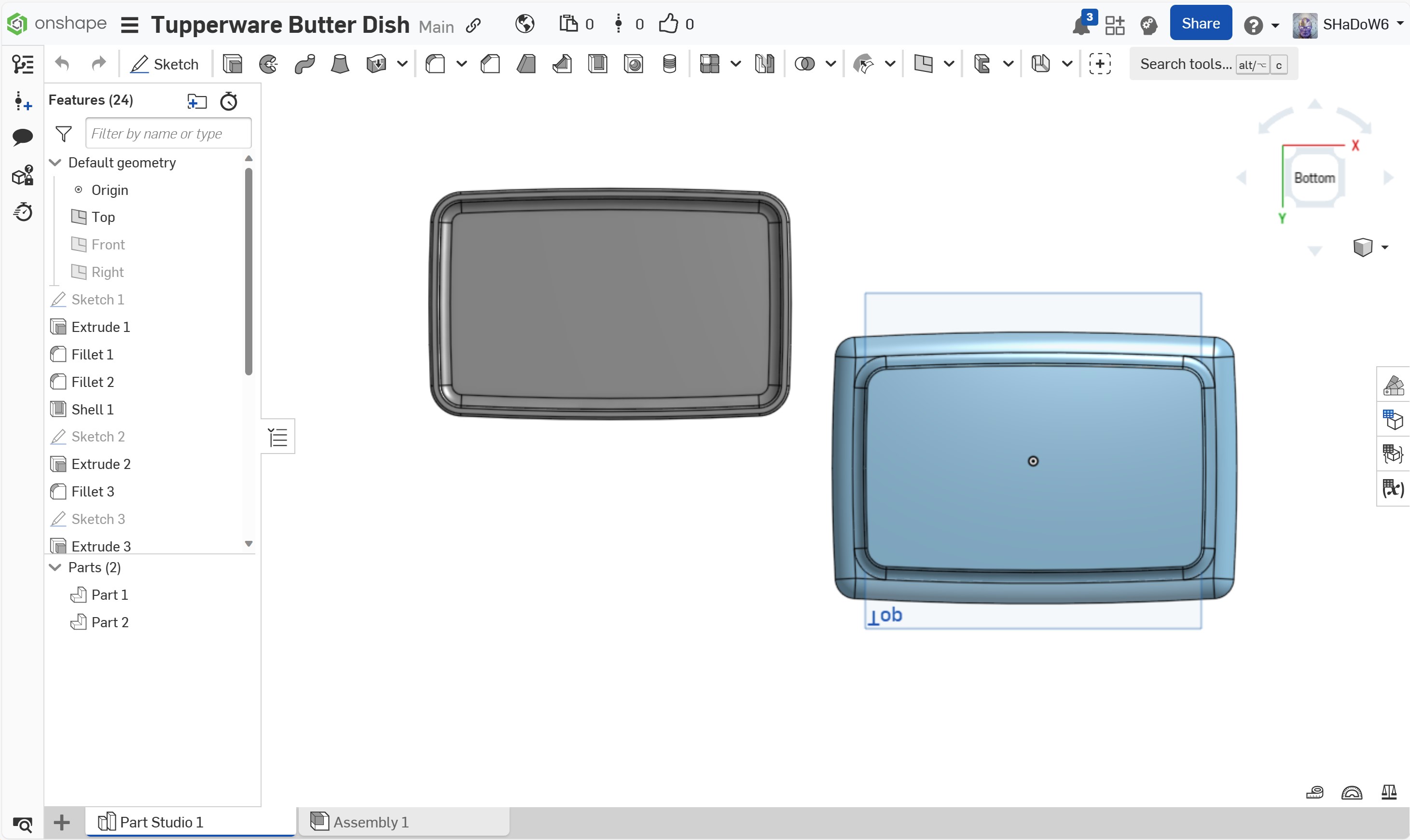 Tupperware Butter Dish by SHaDoW6 | Download free STL model ...