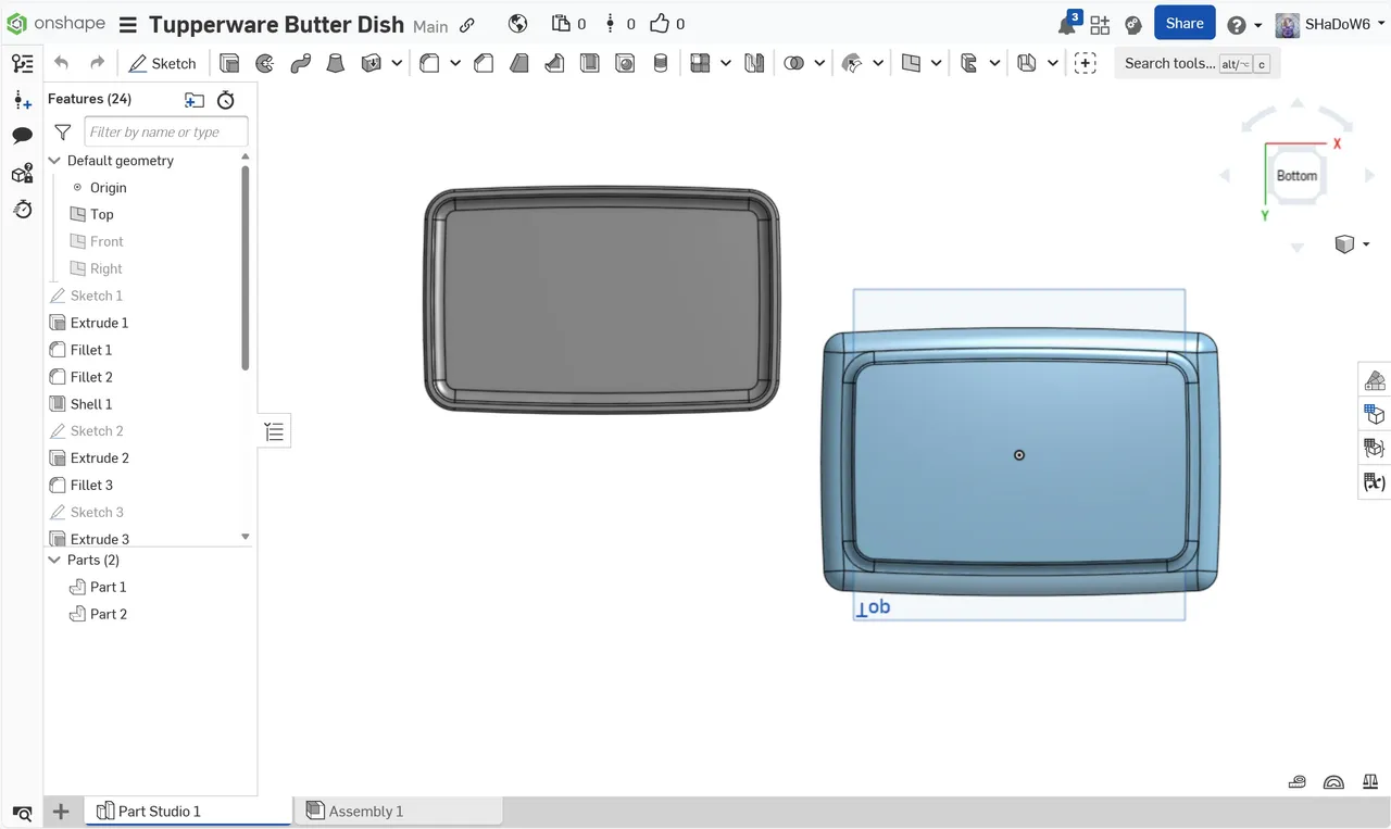 Tupperware Butter Dish by SHaDoW6 | Download free STL model ...