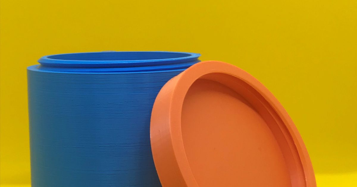 Large Screw-Top Box by actualSIZE | Download free STL model ...