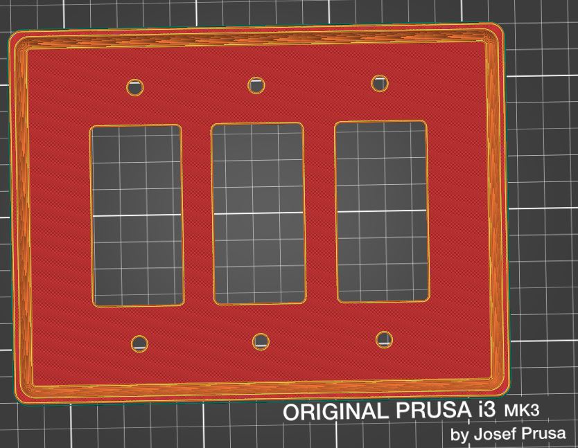 Triple Gang Light Switch Cover by The.Courier05 | Download free STL ...