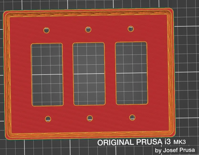 Triple Gang Light Switch Cover by The.Courier05 | Download free STL ...