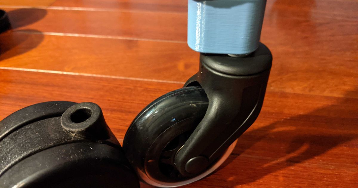 Steelcase welded caster pin adapter by merlin04 | Download free STL ...