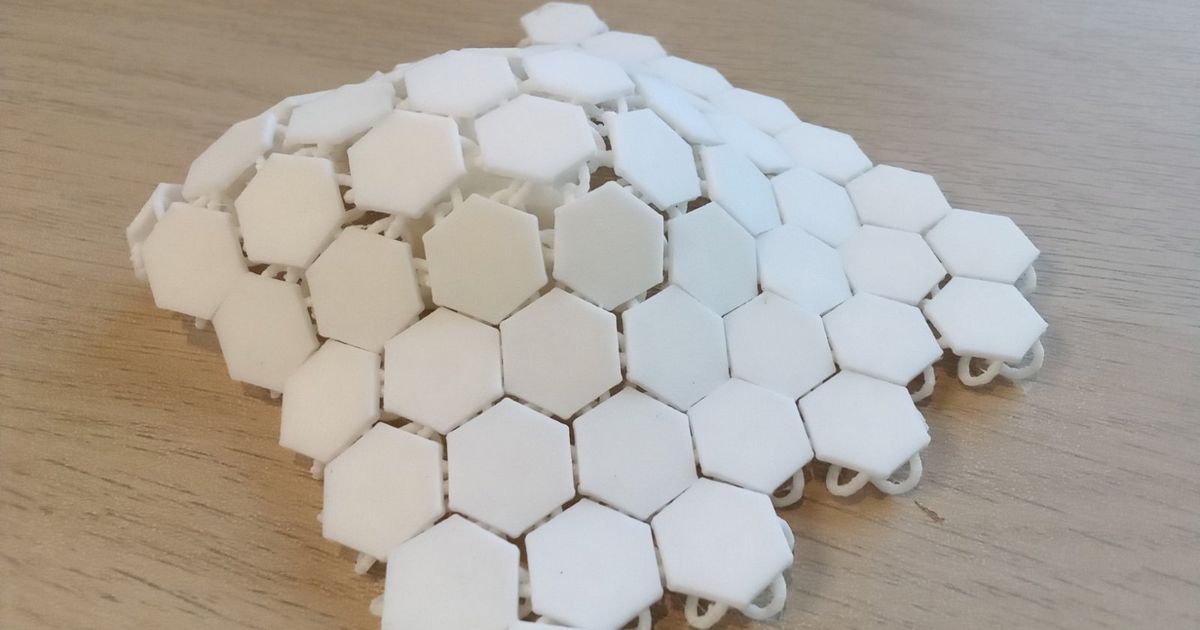 Hex chain mail scaled by Sir Cogwheel | Download free STL model | Printables.com