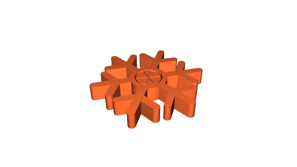 SnowFlake Anti Stress Spinner by Sir Cogwheel | Download free STL model ...