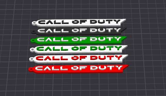 call of duty easy print multicolor keychain by Terry Diamond | Download ...
