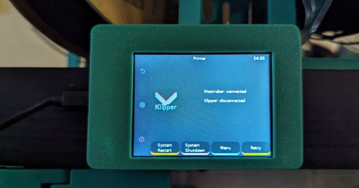 Mountable ESP32 Screen (CYD) case with pen holder by Sije veenstra ...