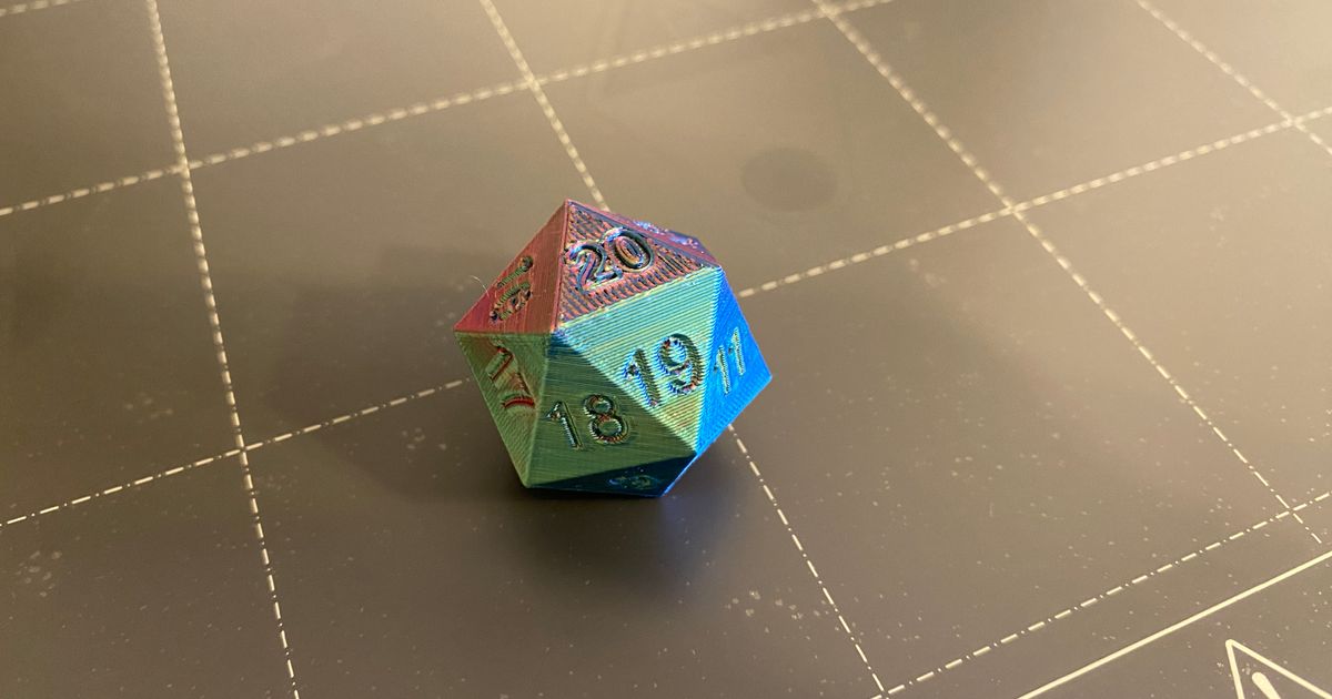 Spin Down D20 by CrimsonDawn | Download free STL model | Printables.com