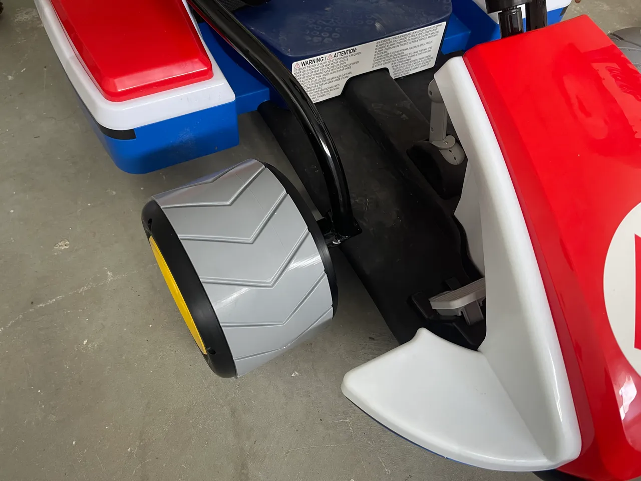 Super Mario Kart Deluxe Kids Ride On 24V - Front and Rear Wheels by ...