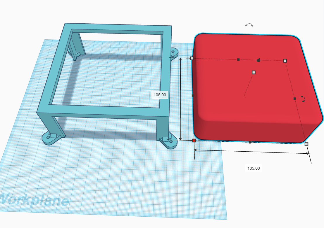 Square power bar holder/mount by KC | Download free STL model ...