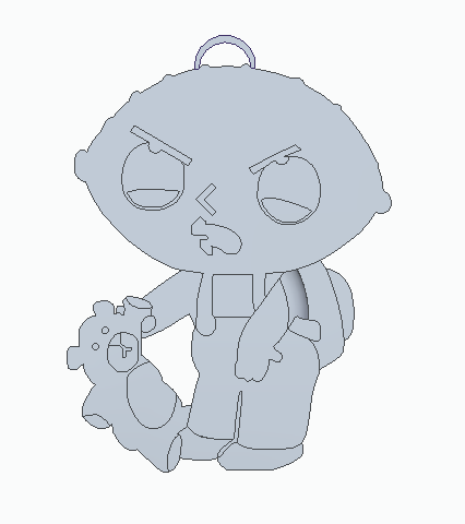Stewie Keychain by 3DesignMD | Download free STL model | Printables.com