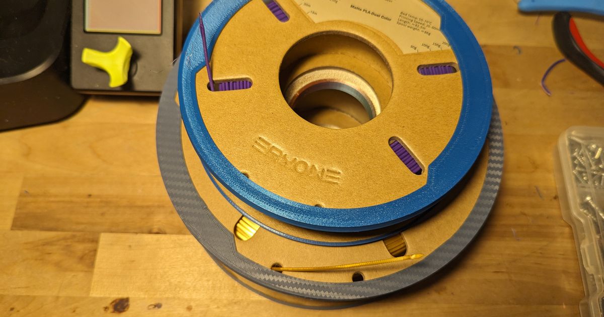 Cardboard spool adapter for mini spools 150mm : for filament dryer ...