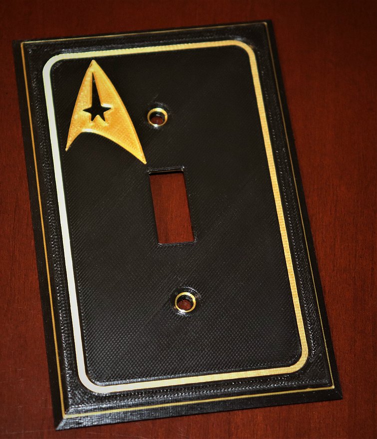 Star Trek Switch Plate - (For standard light switch) by Omega-TI ...