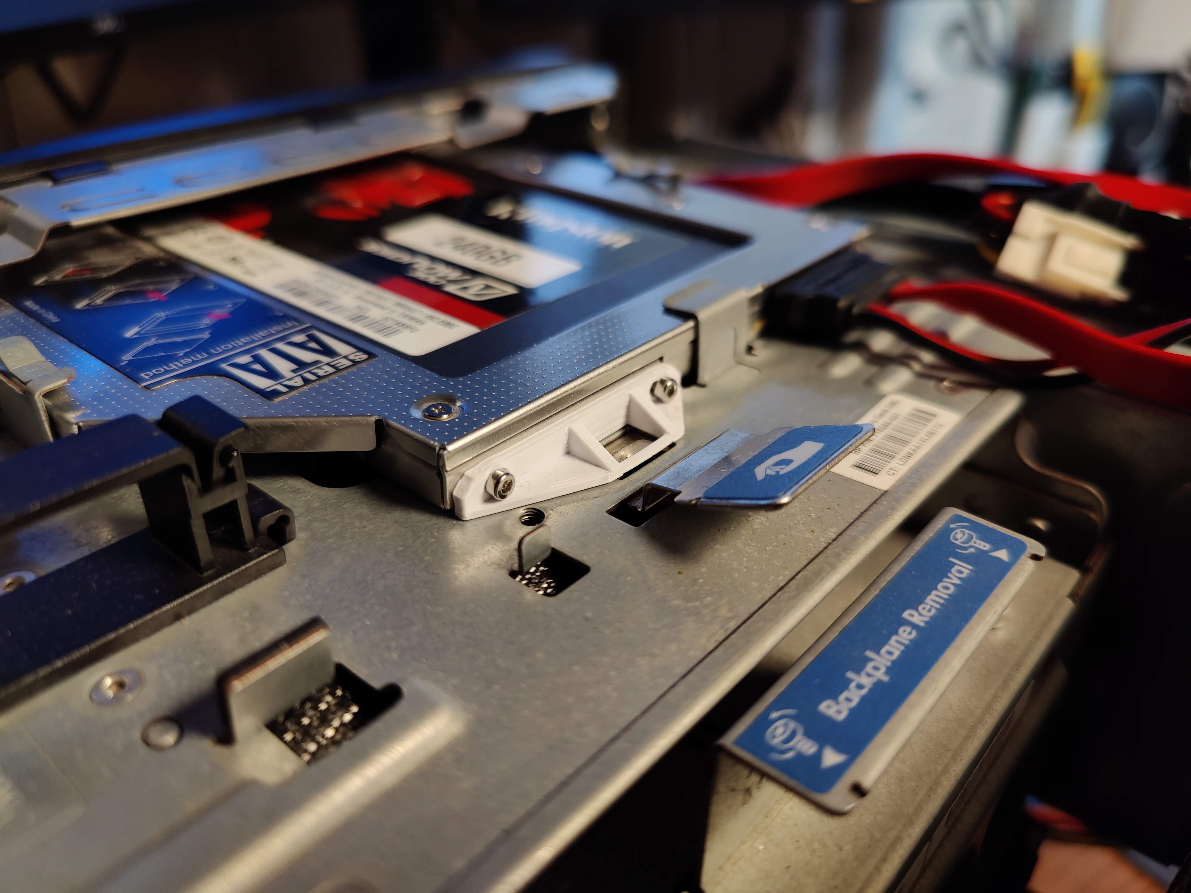 DVD drive QR bracket - Proliant Gen8 Microserver by Jack Mason ...