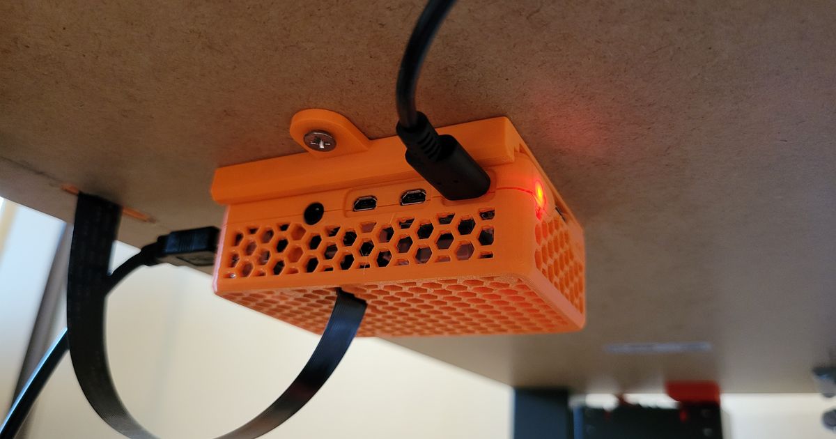 Raspberry Pi 4 Slide Mount Case by Eric T | Download free STL model ...
