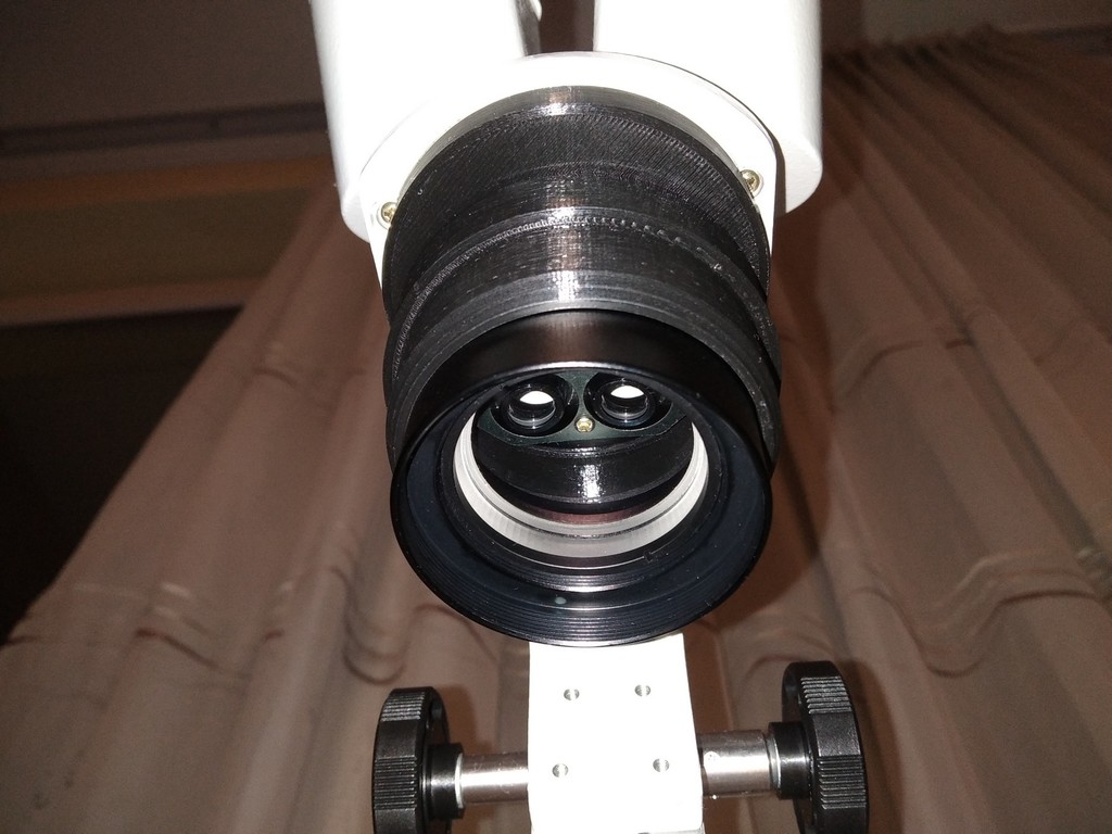 Microscope Objective Cover and Barlow Lens Support for Cheap Binocular ...